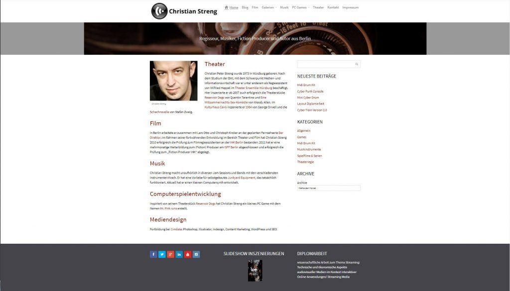 Homepage reloaded - Christian Streng